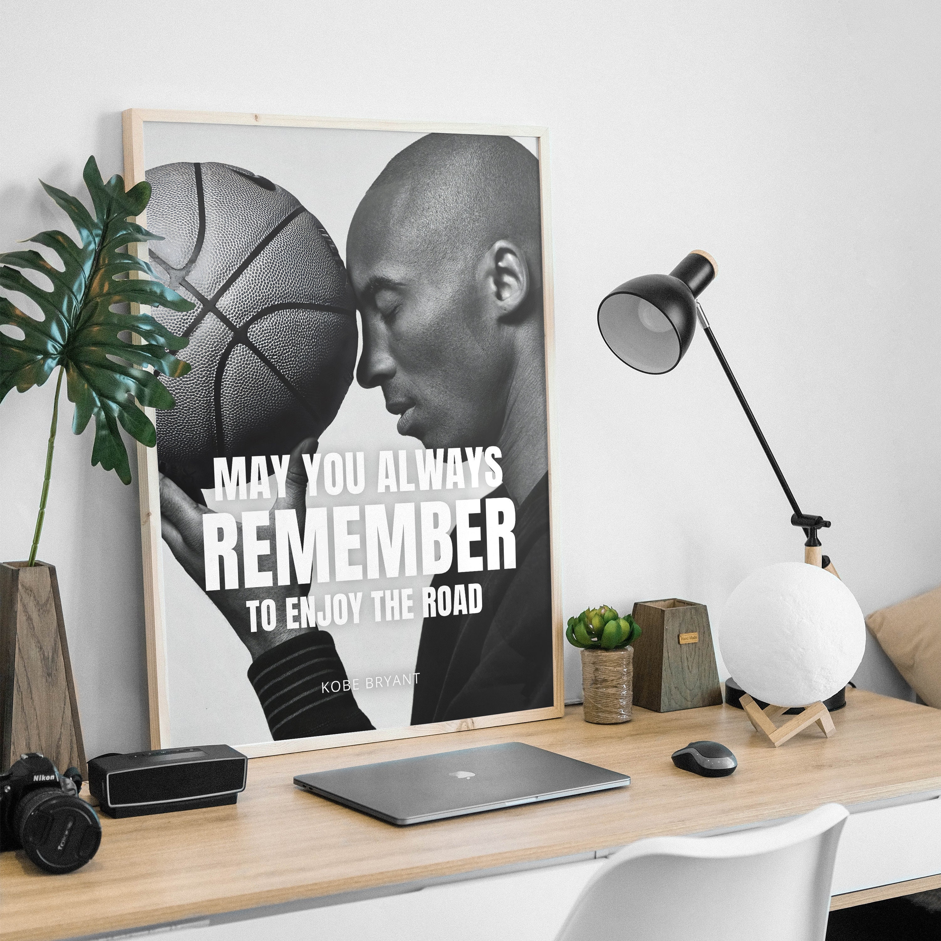 Kobe Bryant Poster, Basketball Wall Art, Lakers, NBA Poster, Enjoy the ...
