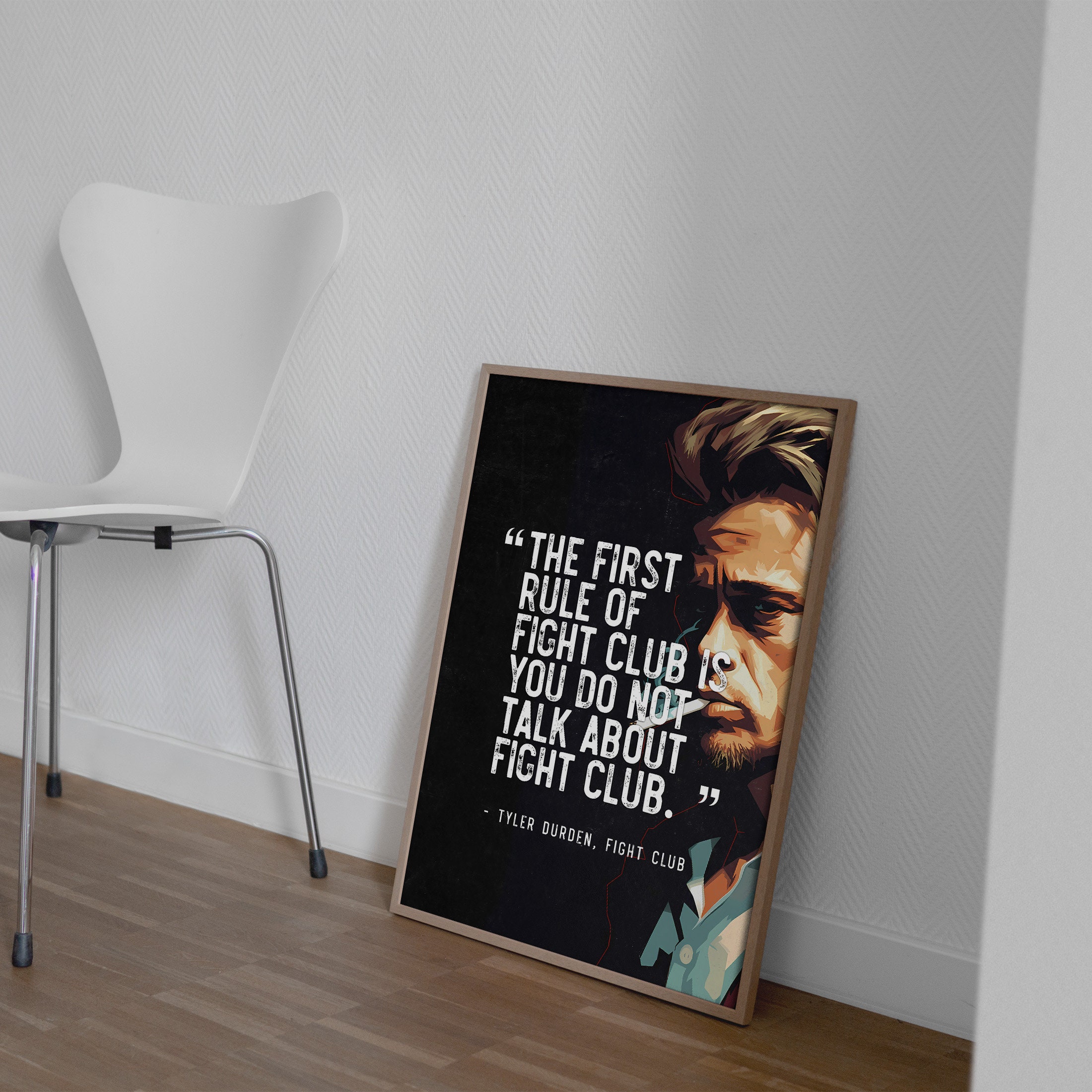 Fight Club Poster Movie Poster Man Cave Movie Gift for Him Printable ...