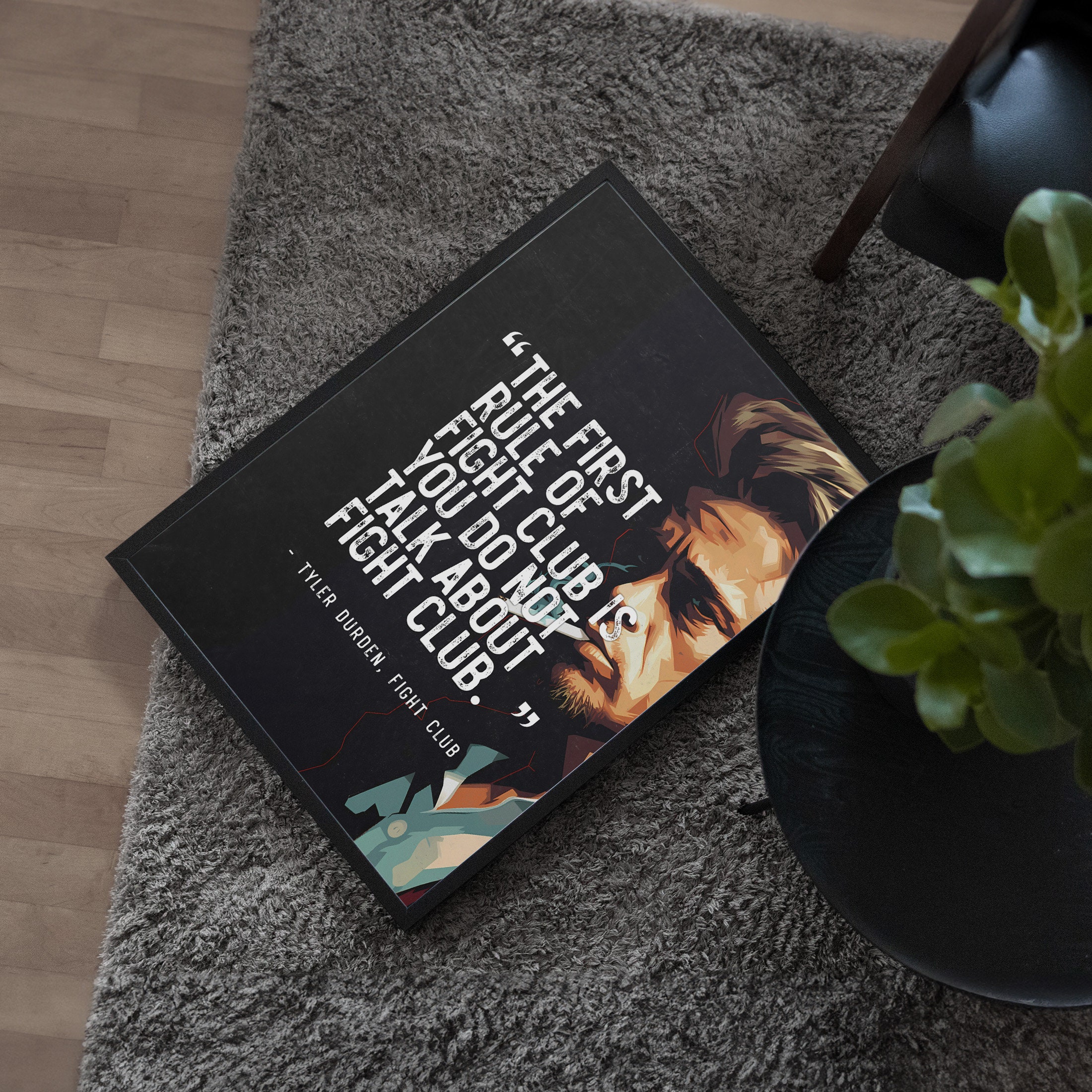Fight Club Poster Movie Poster Man Cave Movie Gift for Him Printable ...
