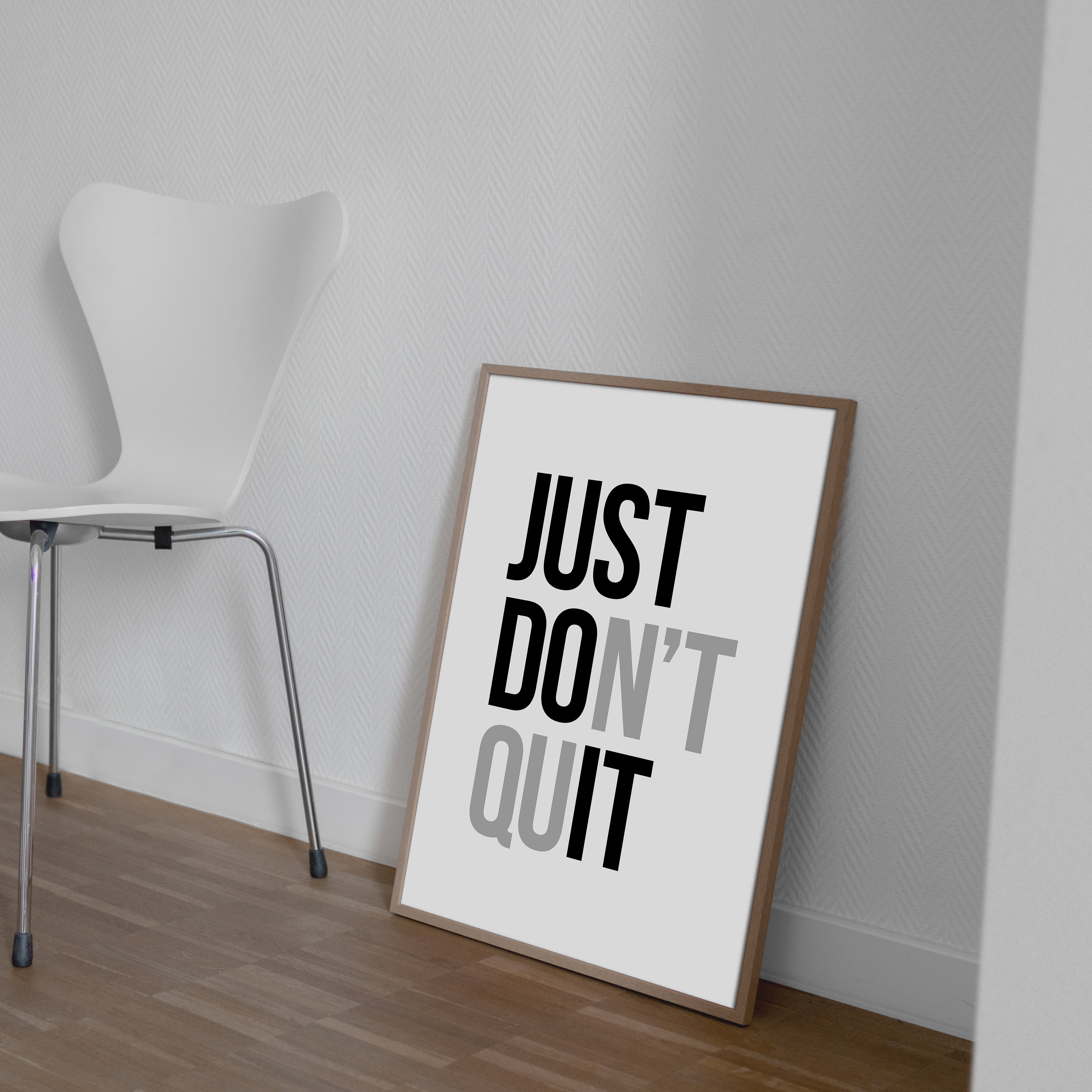 Inspirational Quote Poster | Just Do It | Don't Quit | Printable Wall ...