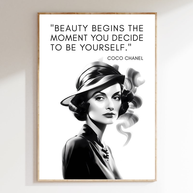 Coco Chanel Poster - Etsy
