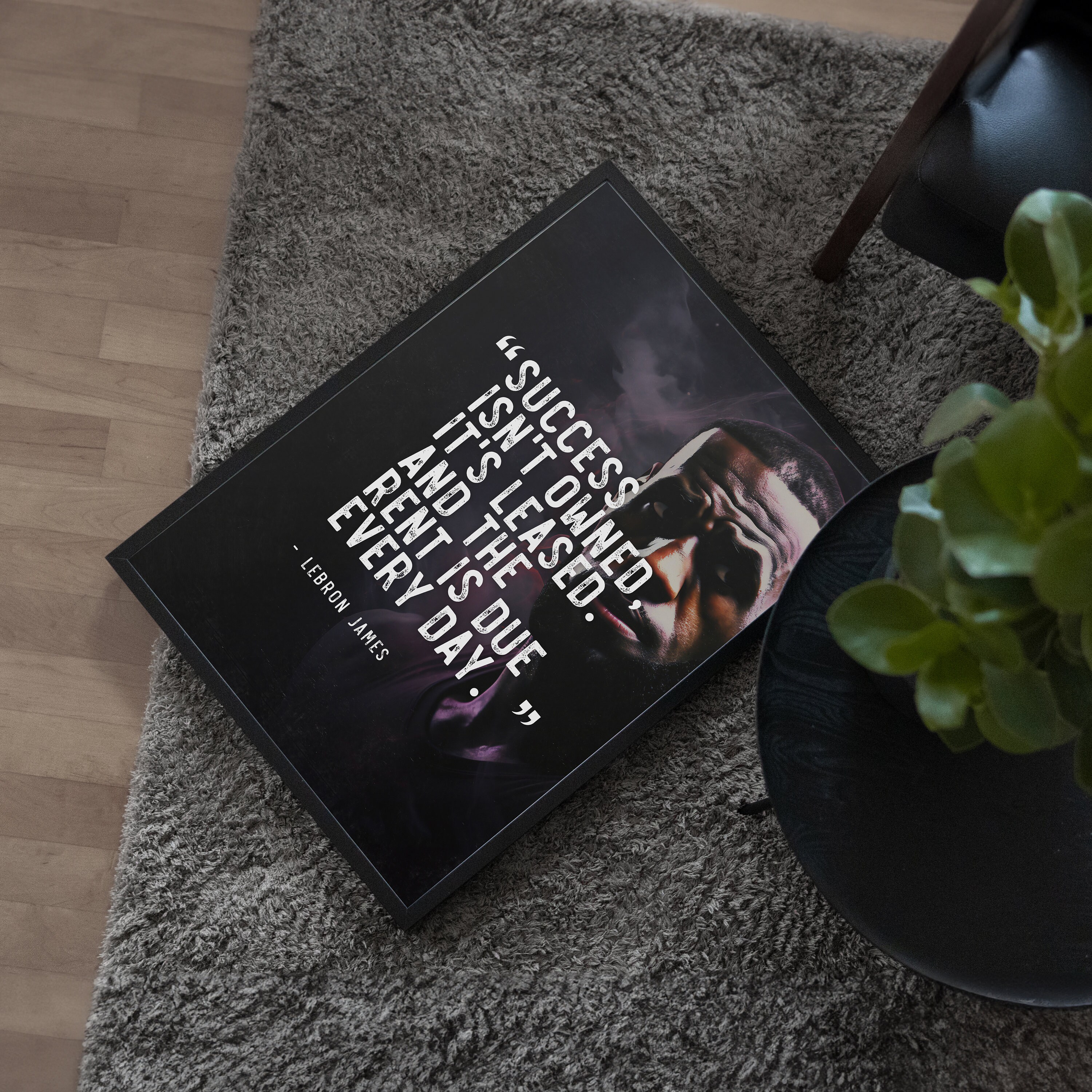 Lebron James Poster Inspirational Quote NBA Wall Art NBA Legend Lakers ...