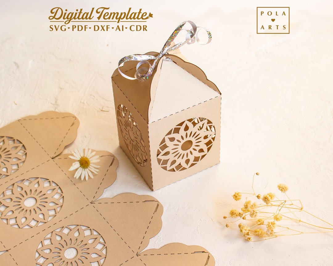 Wedding Gift Box Template Svg Candy Lace Thanksgiving Box for Cricut ...