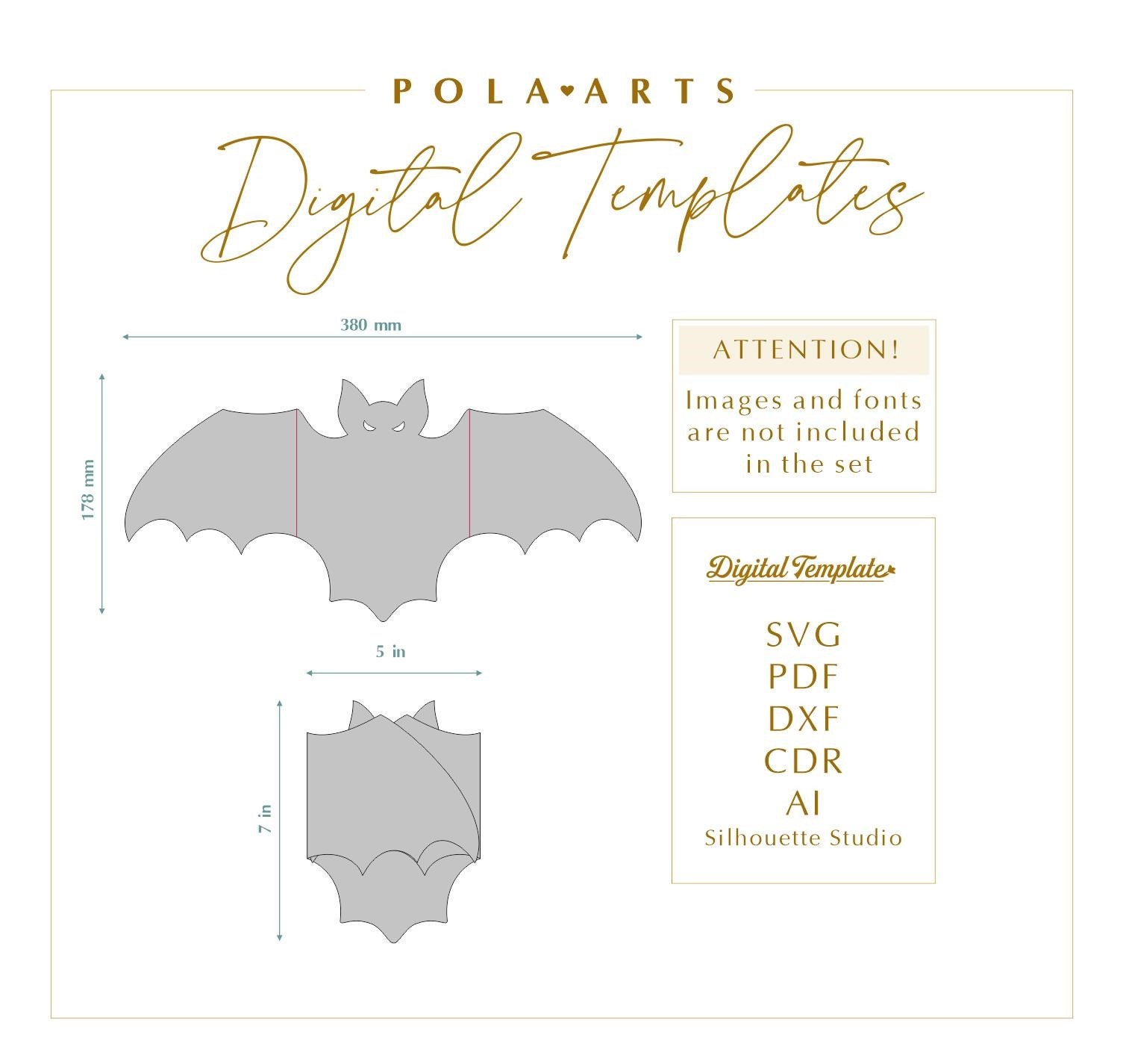 Bat Shaped Invitations