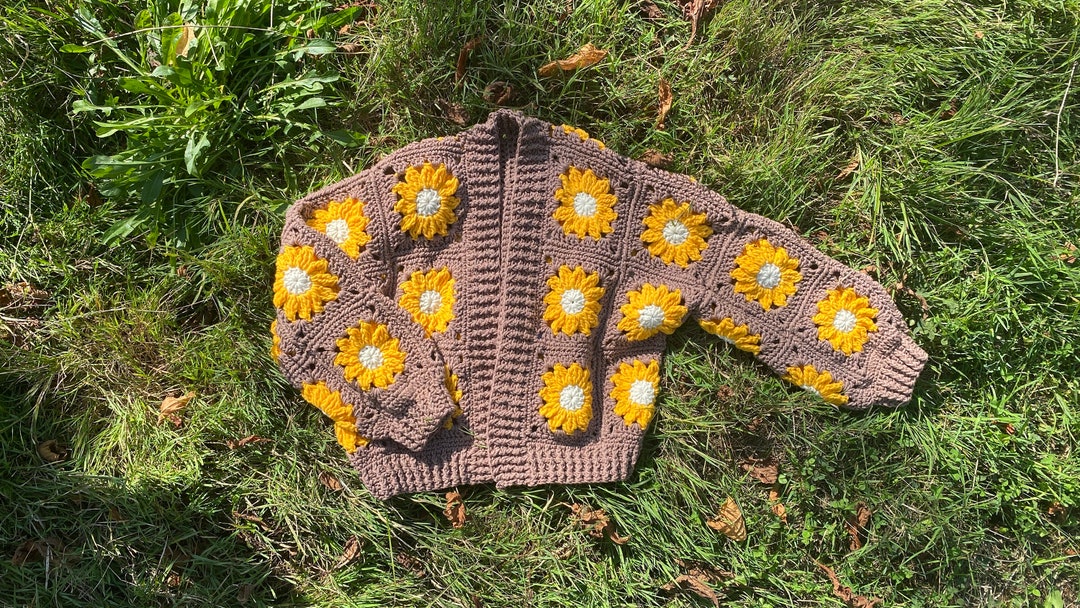 Handmade Floral Crochet Cardigan: Brighten Your Wardrobe With Daisy ...