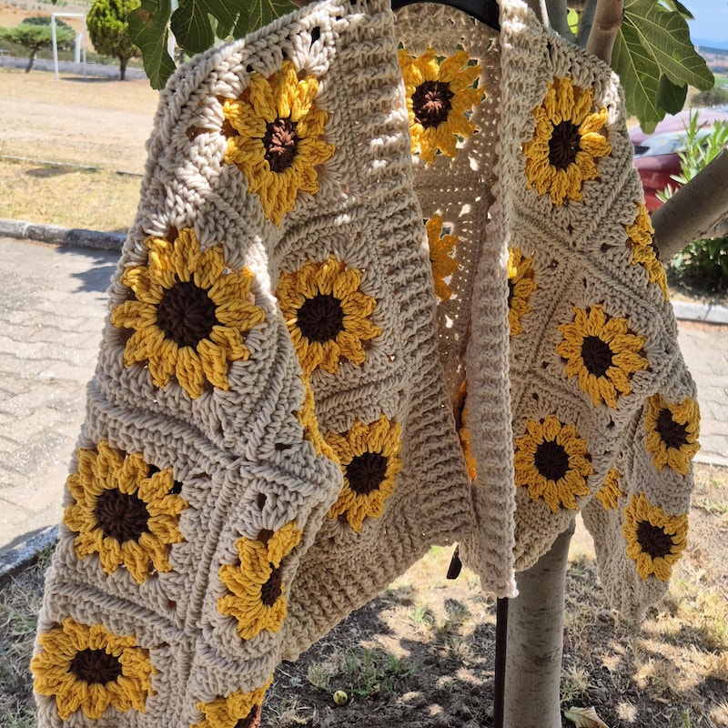 Crochet Boho Cardigan - Etsy