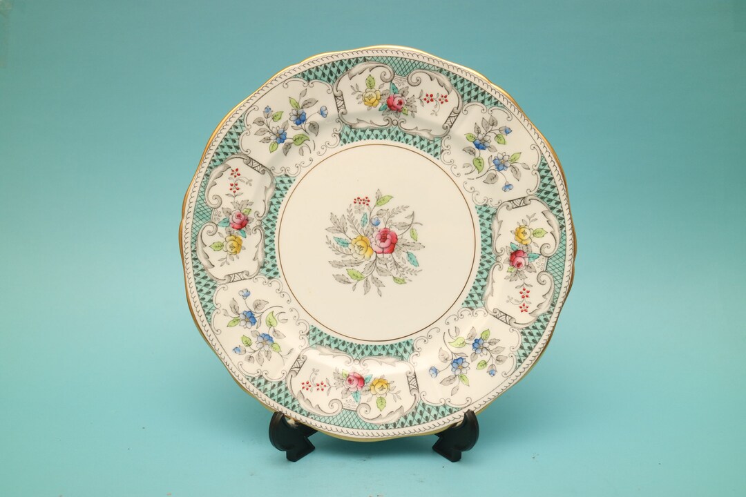 Northumbria Lowestoft 8 Salad Plate Fine China England Vintage Hand ...