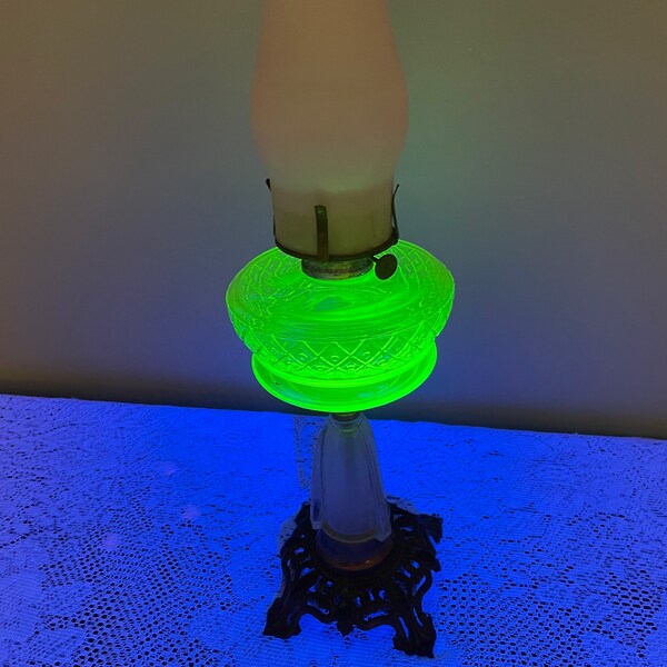 Vaseline Uranium Lamp - Etsy