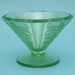 Federal Glass Madrid Pattern Footed Dessert Dishes Bowls | Uranium ...