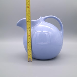 Vintage Blue Hall Pottery Tilted Ball Pitcher #633 Ice Lip - Etsy