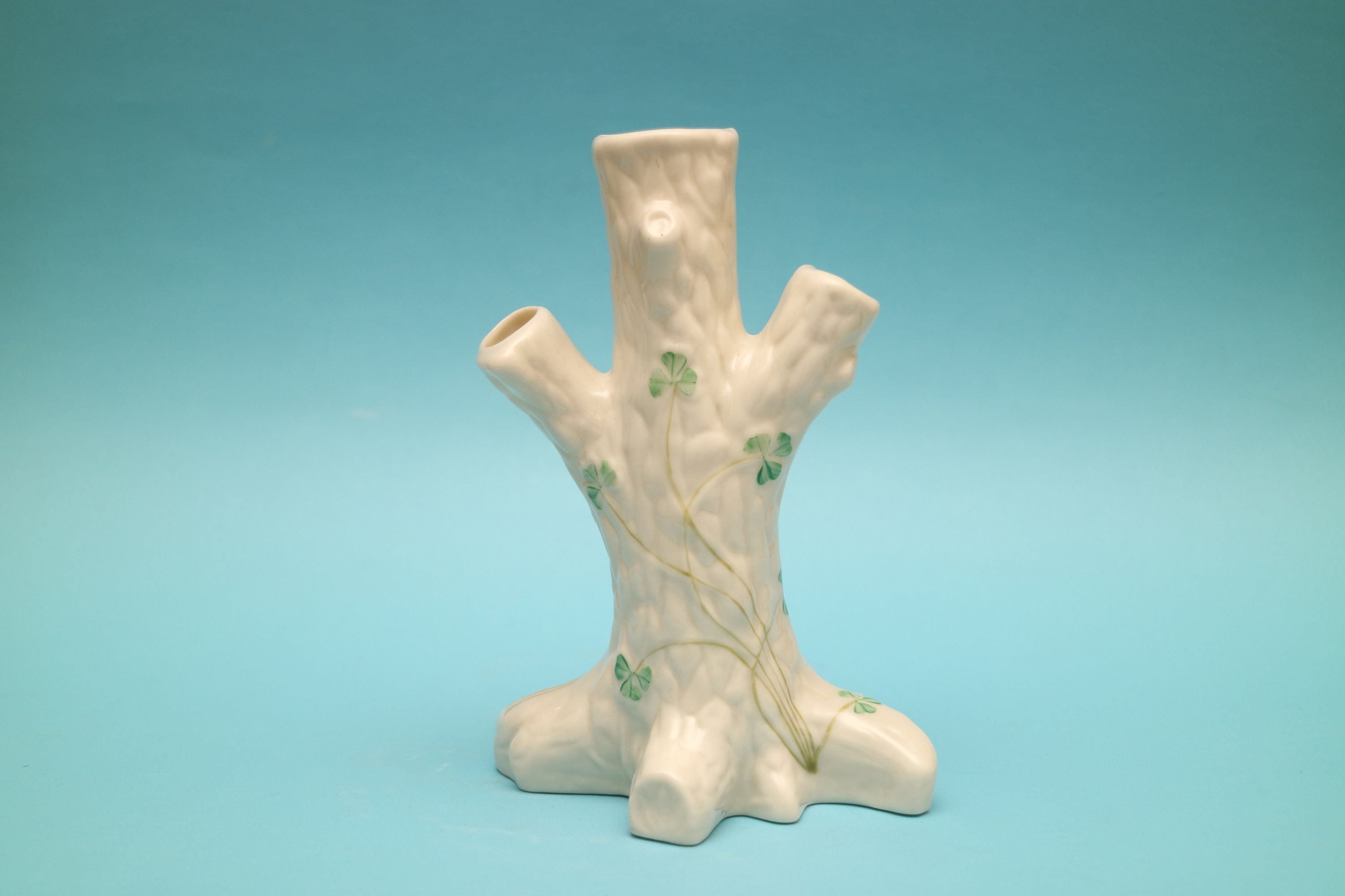 Vintage Belleek Parian China 6th Mark Ireland 3 Branch Tree Trunk ...