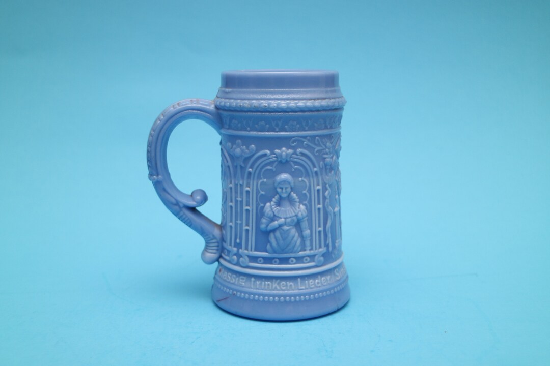 Antique Westmoreland Greentown - Serenade Blue Milk Glass 4 3/4" Stein ...