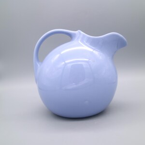 Vintage Blue Hall Pottery Tilted Ball Pitcher #633 Ice Lip - Etsy