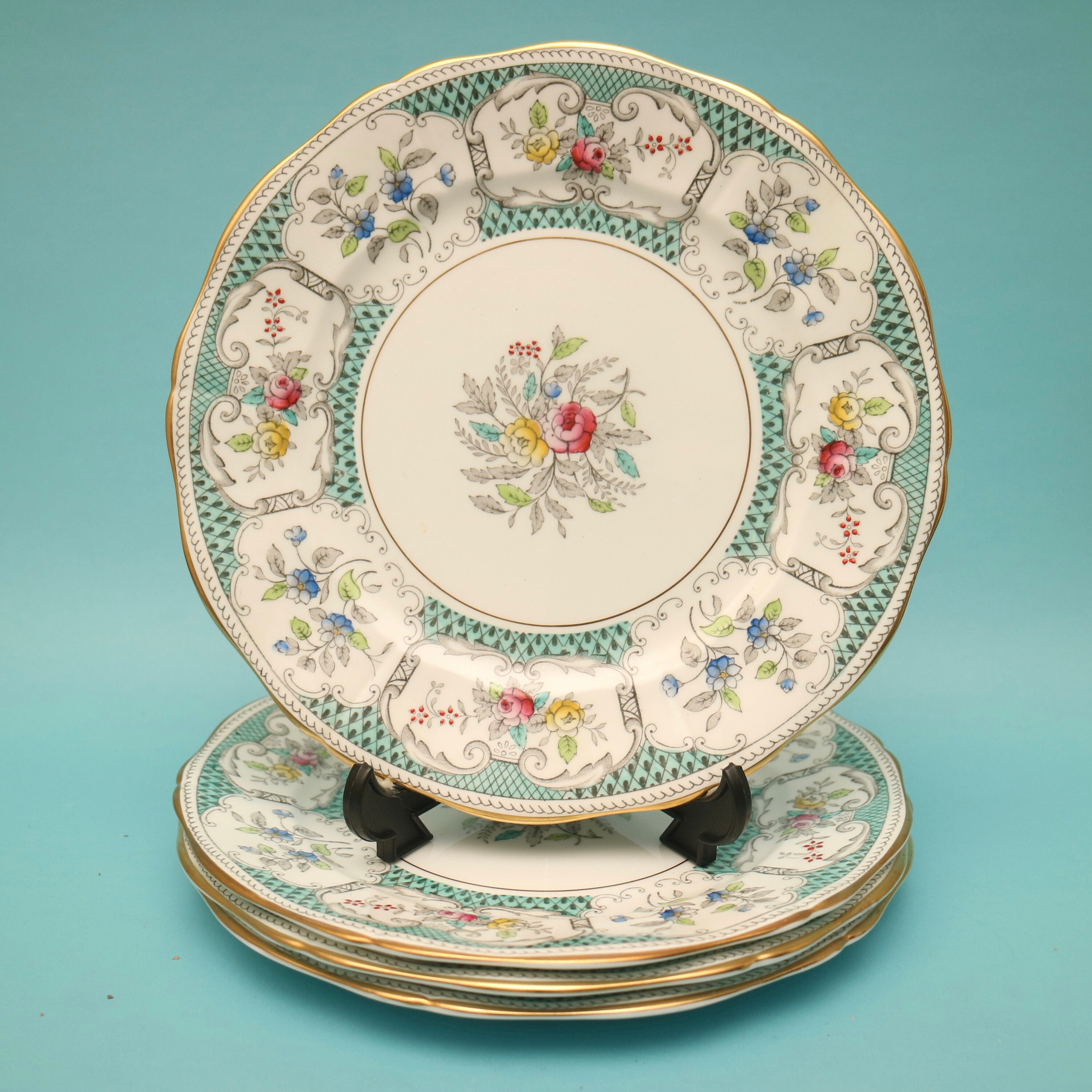 Northumbria Lowestoft 8 Salad Plate Fine China England Vintage Hand ...