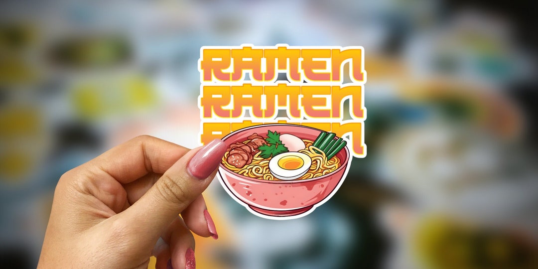 Ramen Sticker Laptop Stickers Water Bottle Stickers - Etsy