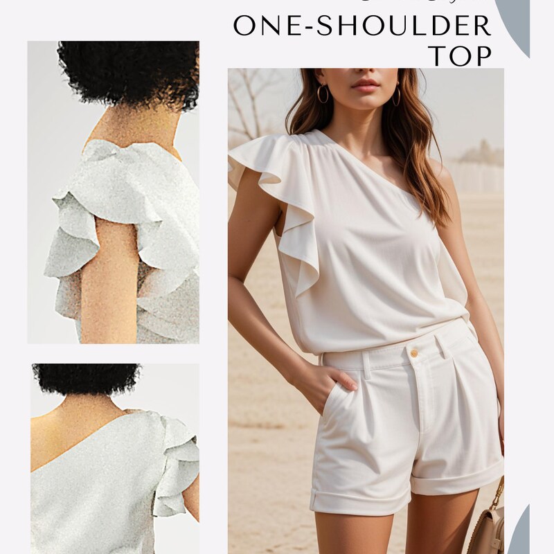 One Shoulder Top - Etsy