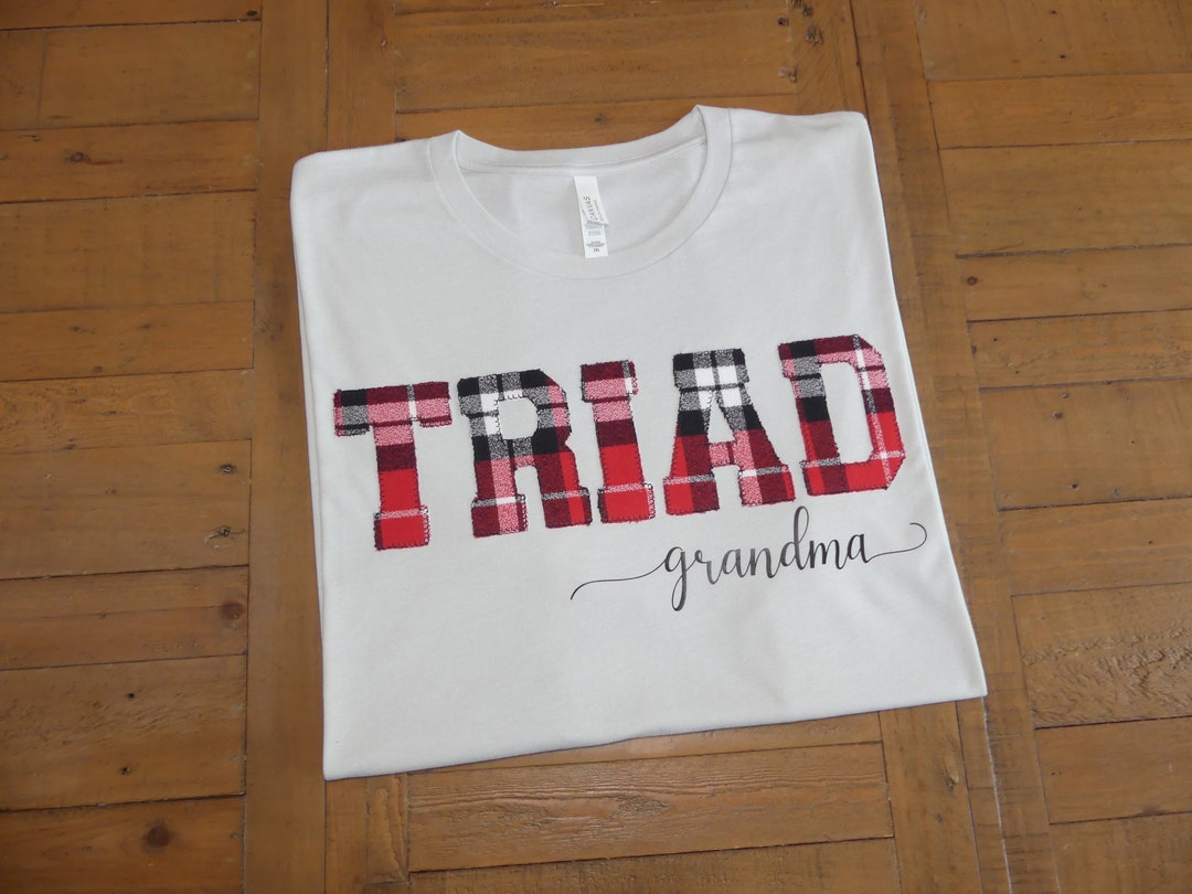 School Spirit Shirt L Grandma School Shirt L TRIAD Shirt L Applique ...