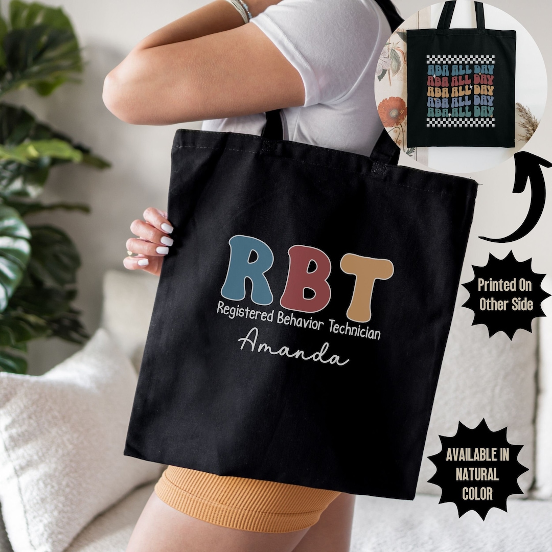 Personalized Registered Behavior Technician Tote Bag, Custom Gift for ...