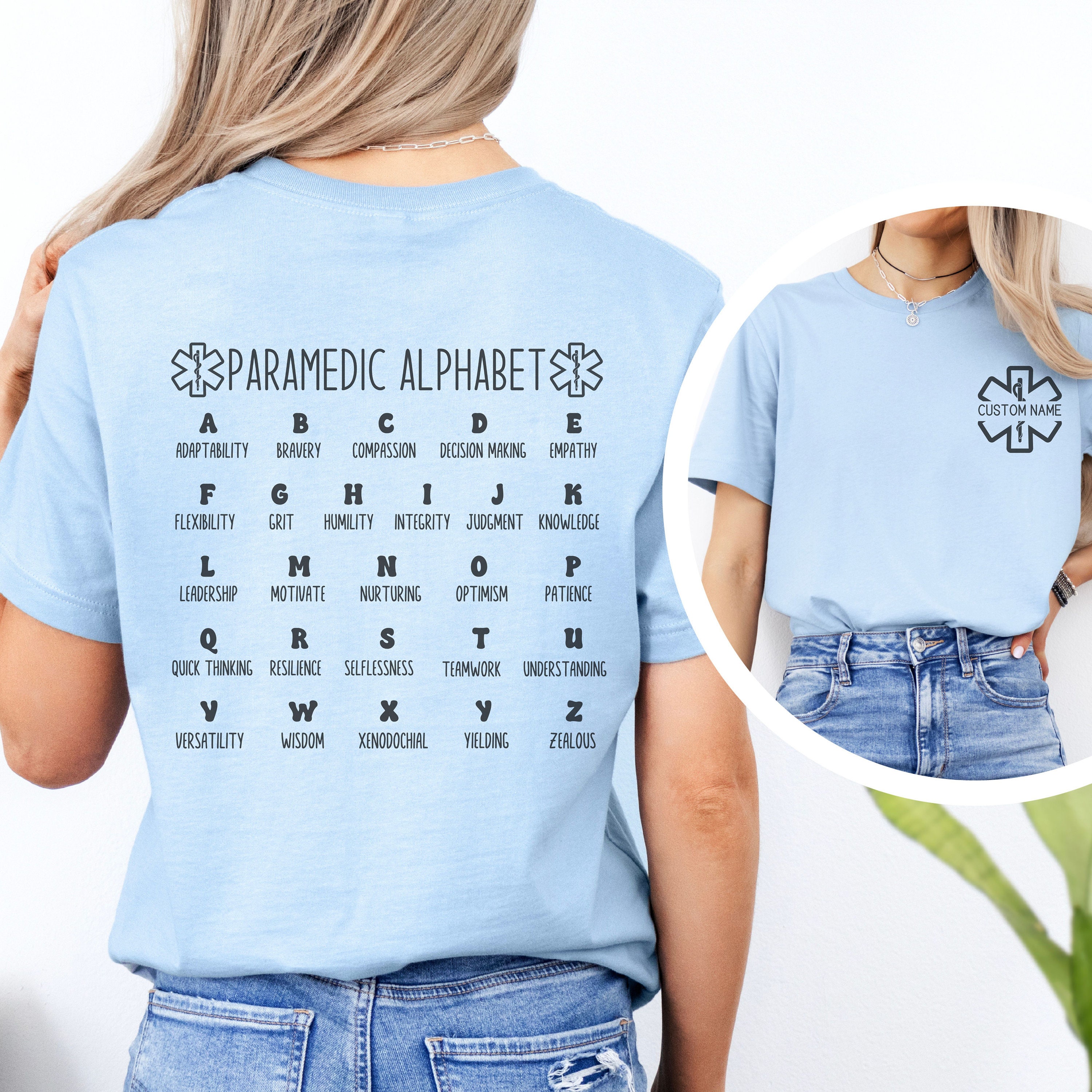 Personalized Paramedic Tshirt, Unisex Paramedic Shirt, Custom Paramedic ...