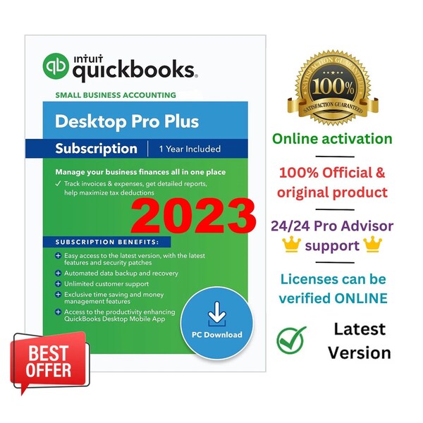 Quickbooks Desktop 2023 - Etsy