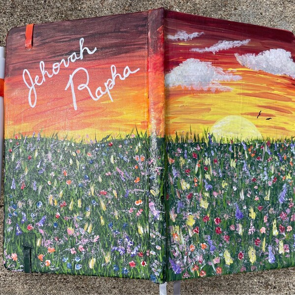Painted Journal - Etsy