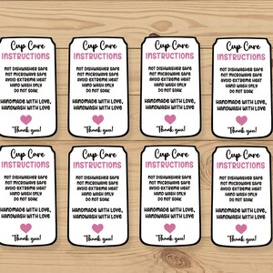 Libbey Glass Can Cup Care Card Png, Ready to Print and Cut Care ...