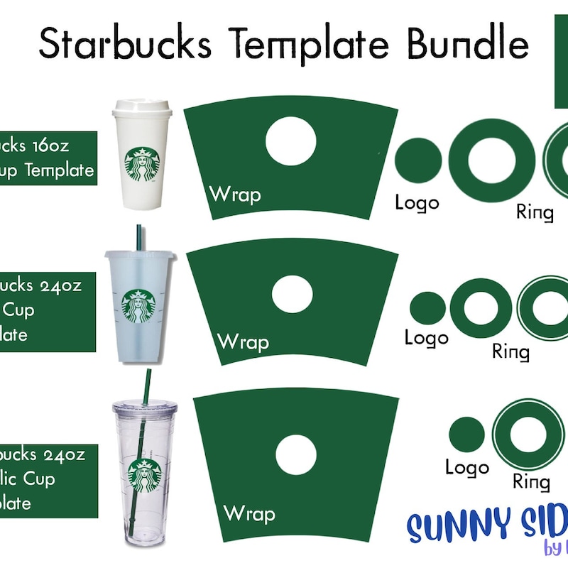 Starbucks Template - Etsy