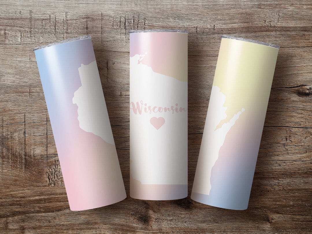 Wisconsin Tumbler Wrap DIGITAL DOWNLOAD for Sublimation 20oz Skinny ...