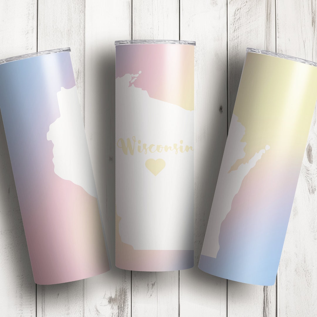 Wisconsin Tumbler Wrap DIGITAL DOWNLOAD for Sublimation 20oz Skinny ...