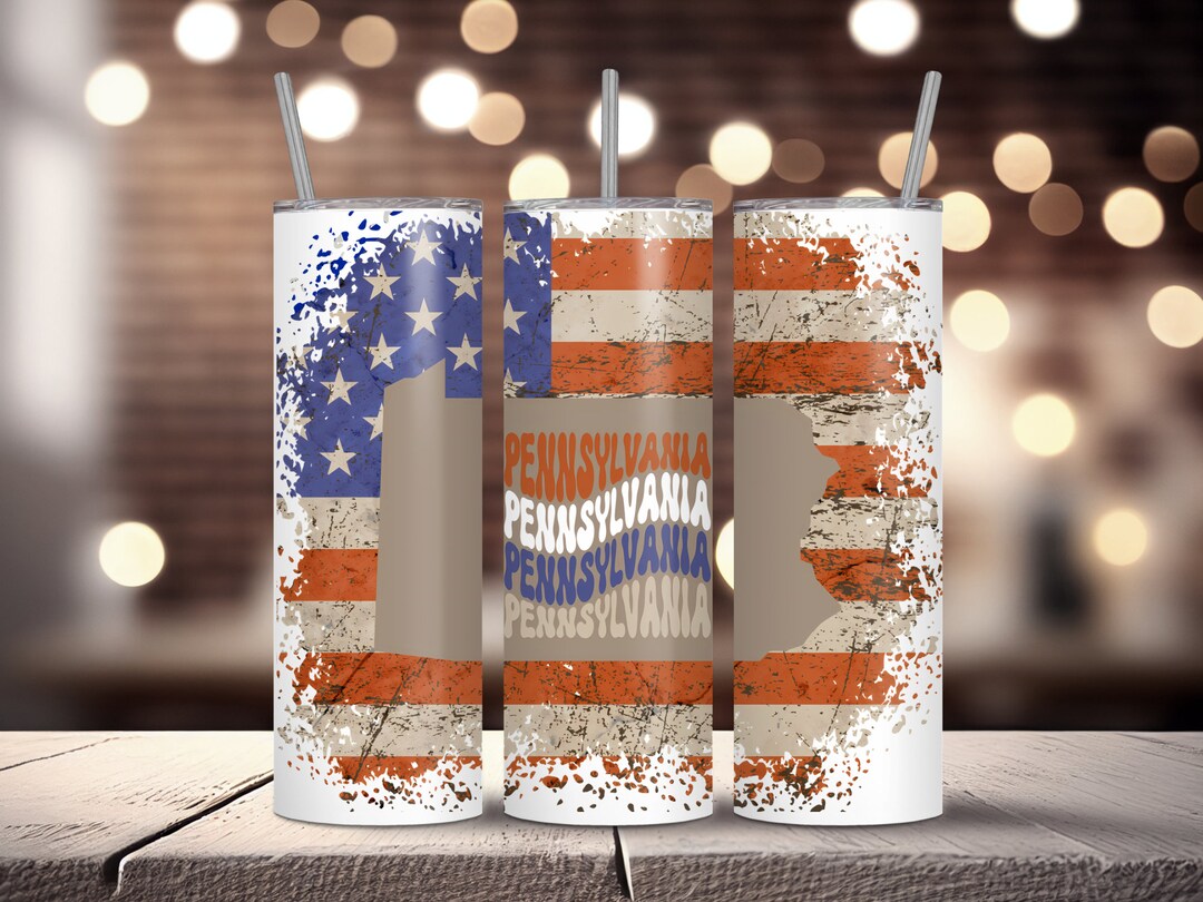 Pennsylvania Rustic State Tumbler Wrap - DIGITAL DOWNLOAD - Etsy
