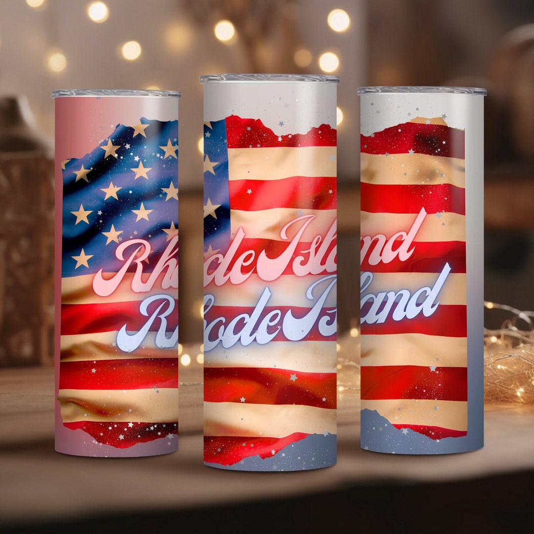 Rhode Island Vintage USA State Flag Tumbler Wrap DIGITAL DOWNLOAD for ...
