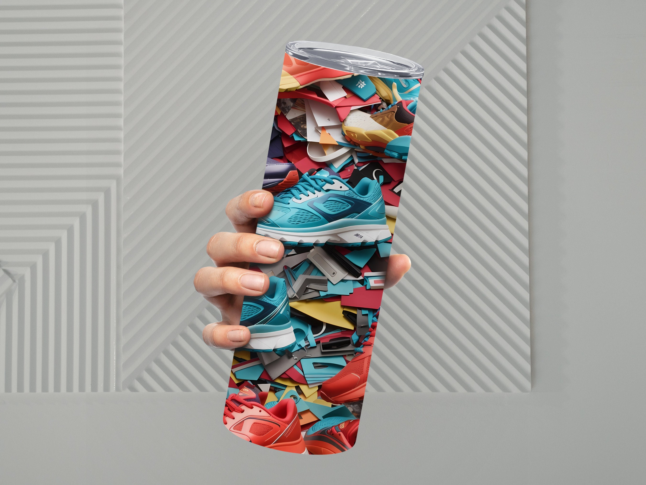 Athletic Running Sneakers Tumbler Wrap DIGITAL DOWNLOAD for Sublimation ...