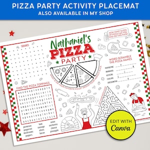 Pizza Word Search, Pizza Party Games, Printable Pizza Birthday Game ...