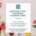 Mothers Day Flower Card, Flower Craft Card for Mom, Printable Mothers ...