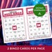 Movie Music Bingo Game With Spotify Playlist, Movie Night Bingo, Movie ...