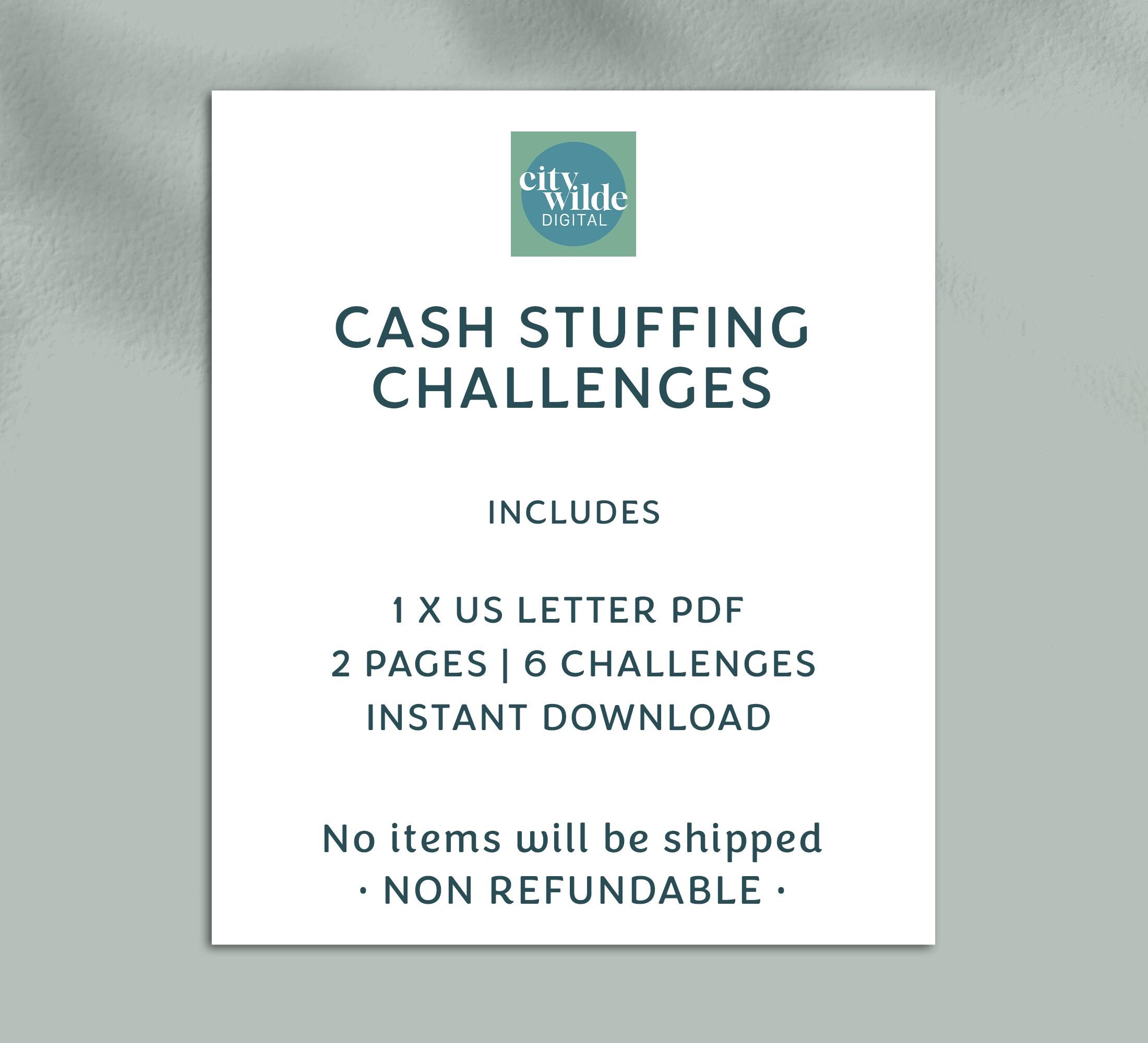 Low Money Saving Challenges, Printable Cash Stuffing Trackers A6, Money ...