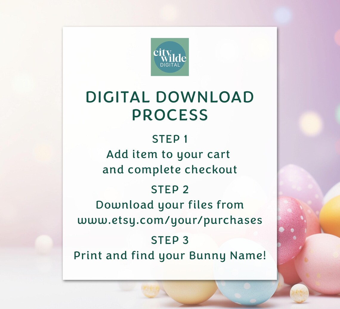 Whats Your Easter Bunny Name, Printable Party Game, Bunny Name Game ...