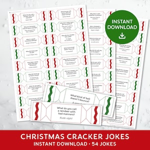 Christmas Jokes, Cracker Jokes, Christmas Cracker Fillers, Christmas ...