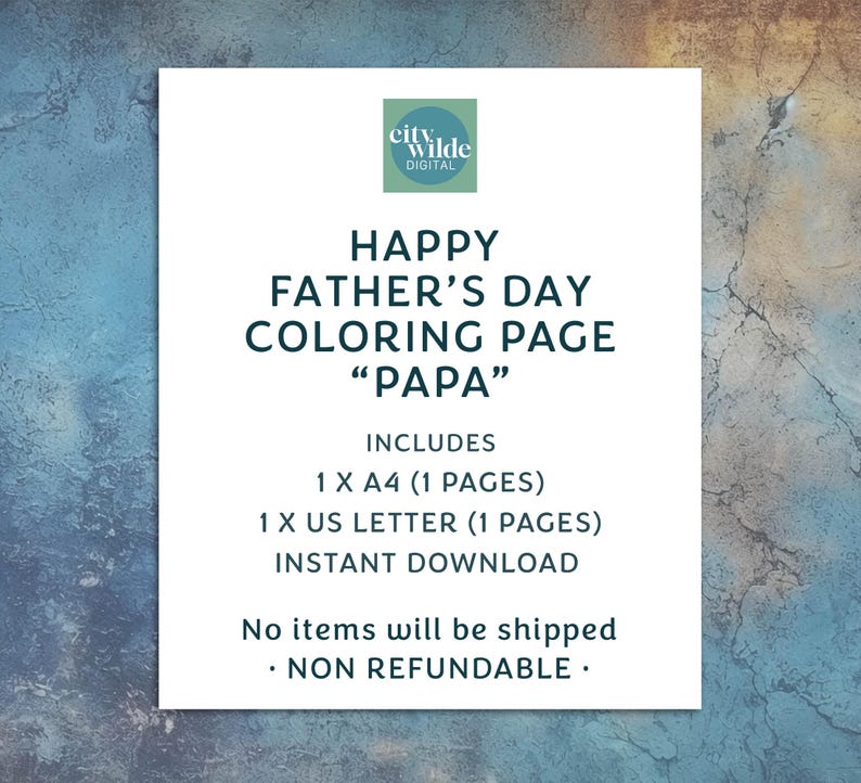 Fathers Day Printable, All About My Papa Coloring Page, Printable ...