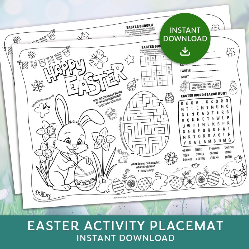 Easter Placemats - Etsy