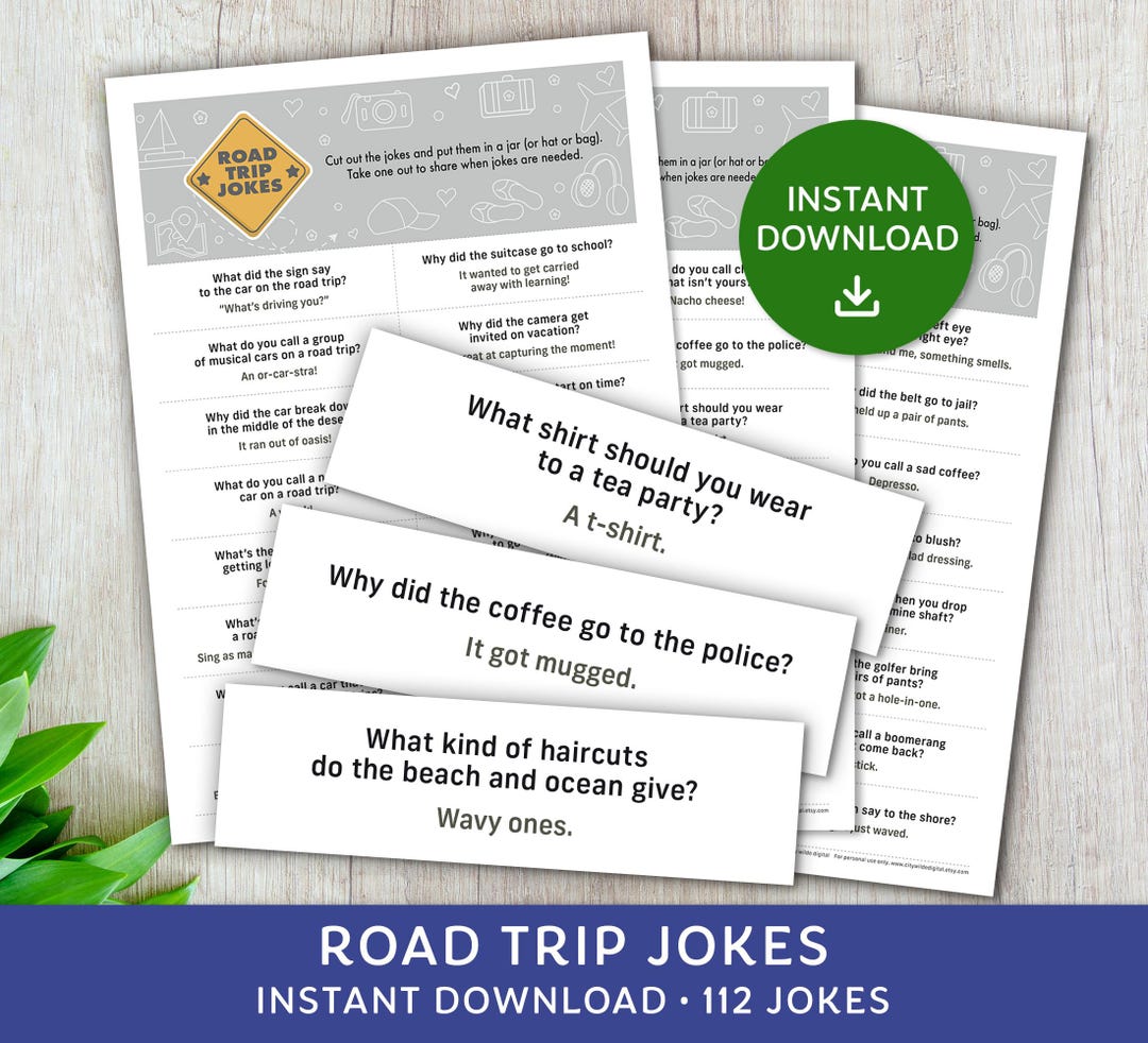 Road Trip Jokes, Vacation Jokes, Family Trip Jokes, Lunchbox Jokes ...