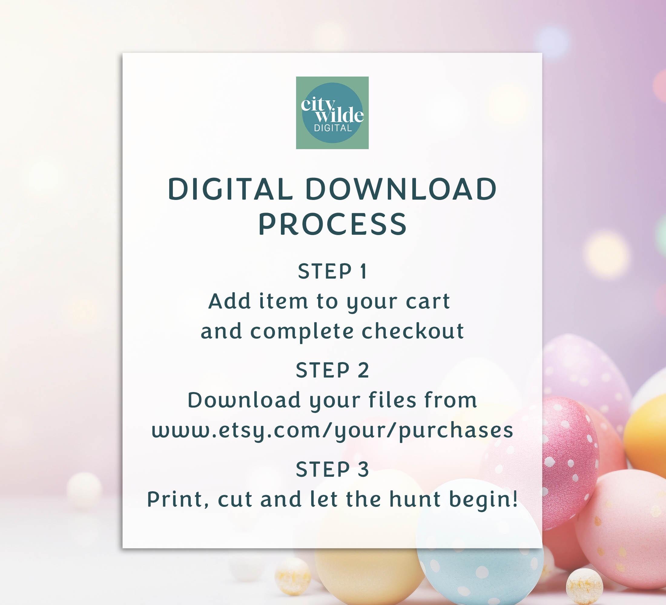 Easter Scavenger Hunt, Easter Egg Hunt With Clues, Indoor Easter ...