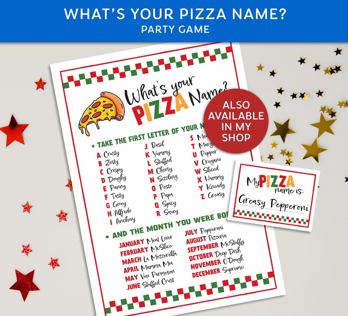 Pizza Trivia Game, Pizza Quiz, Pizza Party Game, Printable Pizza Party ...