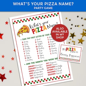 Pizza Trivia Game, Pizza Quiz, Pizza Party Game, Printable Pizza Party ...