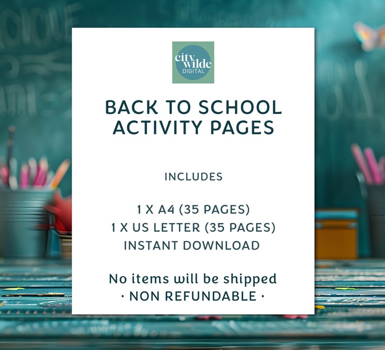 Back to School Activity Bundle, Printable Games for School, First Day ...