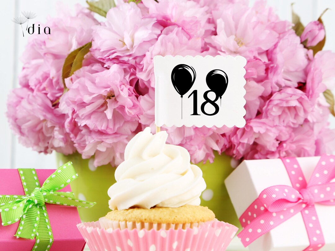 My 18th Birthday Svg L 18th Birthday Number Design L 18th Birthday ...