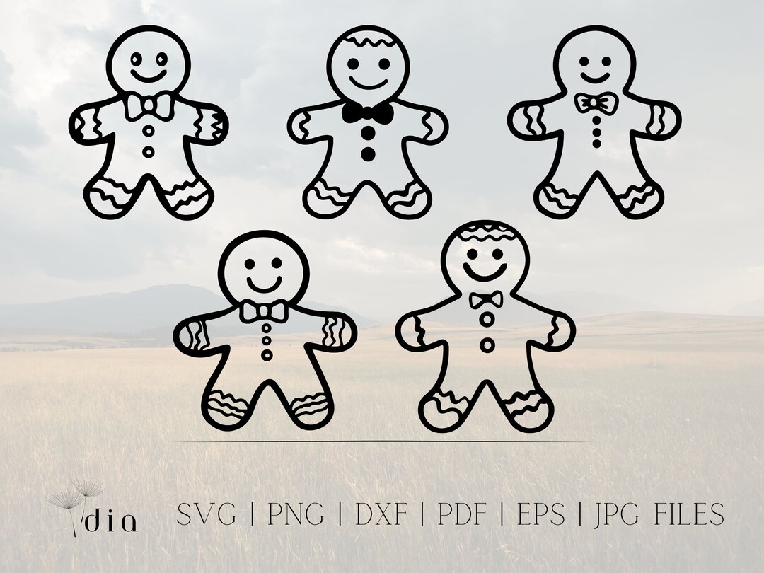 Gingerbread Men | SVG Weihnachten | Gingerbread Man Svg L Gingerbread ...