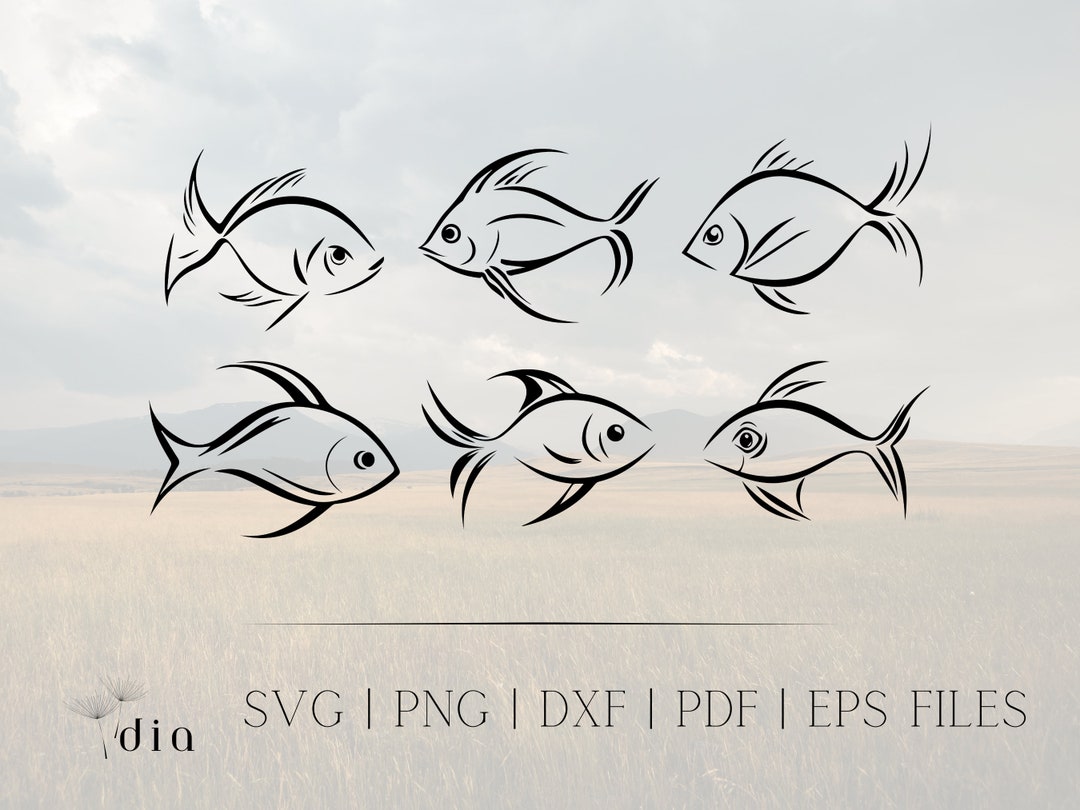 Fish Svg Bundle L Fish Clipart L Fish Vector L FISHING SVG Bundle L ...