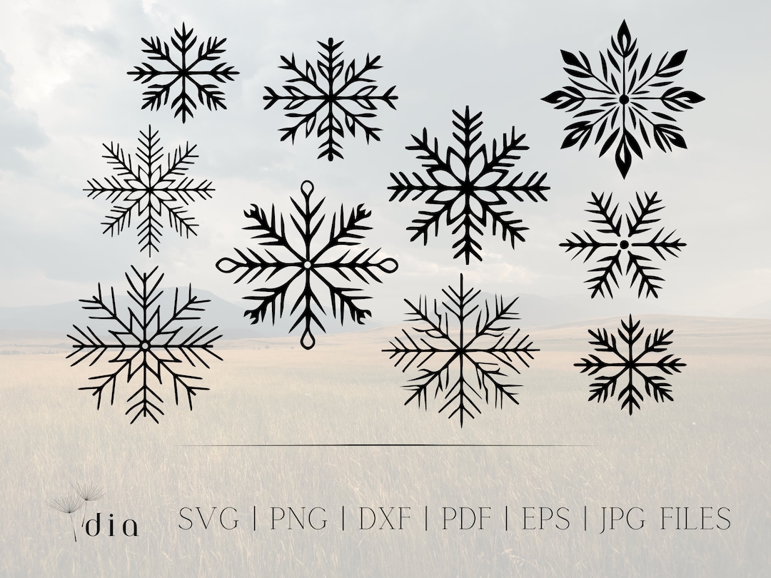 Snowflakes Cut Files L Svg Weihnachten | Decorative Snowflakes ...