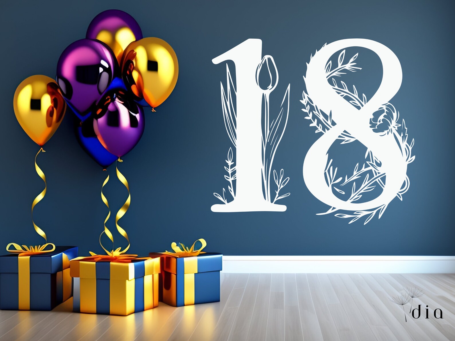 My 18th Birthday Svg L 18th Birthday Number Design L 18th Birthday ...